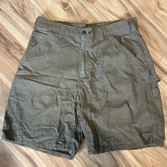 Carhartt | Shorts | Gray Carhartt Cotton Canvas Work Shorts Size 34 ...